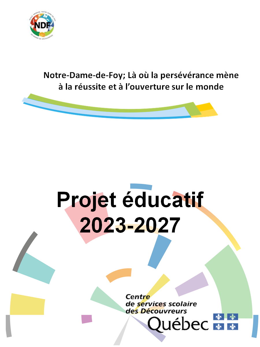 Projet éducatif 2023-2027 - École primaire Notre-Dame-de-Foy